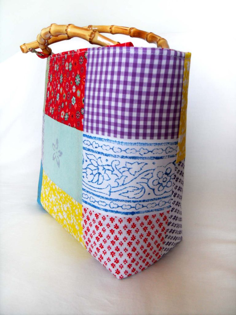"Summer patchwork" handmade bag - The Peacock Lotus